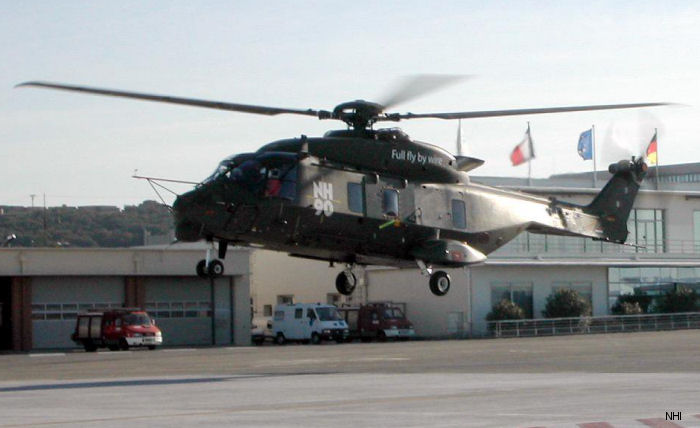 NH90 Helicopter Flies Full Fly By Wire