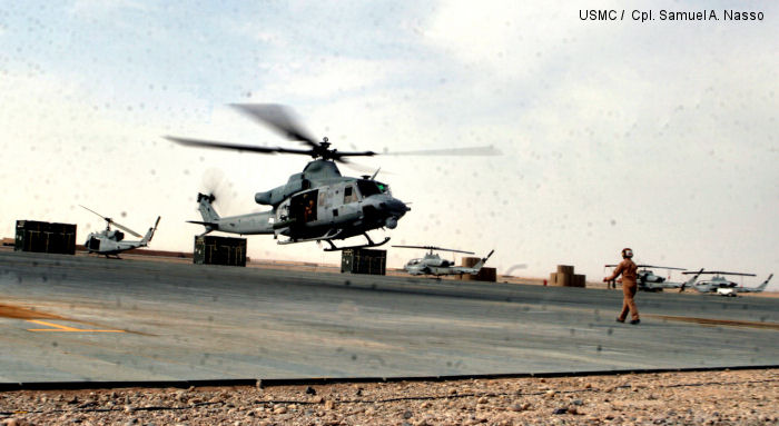 UH-1Y from HMLA-367 first combat deployment
