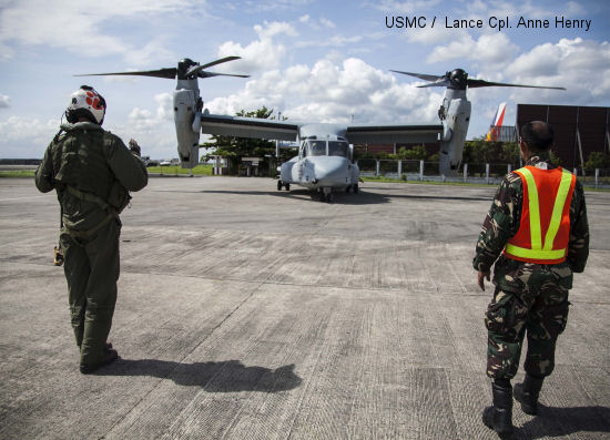 Osprey in Philippines for Operation Damayan