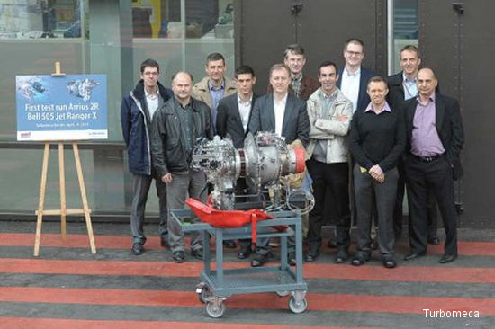First Rotations of Bell 505 Engine Arrius 2R