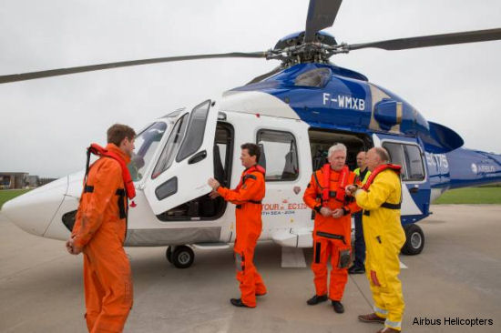EC175 launch customer NHV holds demo flights