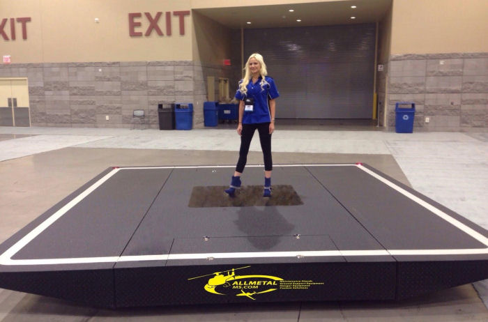 ALL Metal MS Pegasus Helicopter Landing Platform