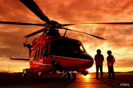 STARS PotashCorp AW139 at Saskatoon base