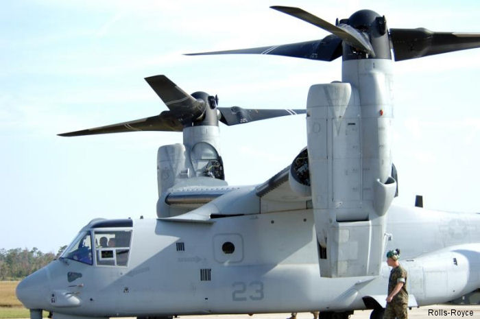 V-22 hot and high capability with Rolls-Royce engines