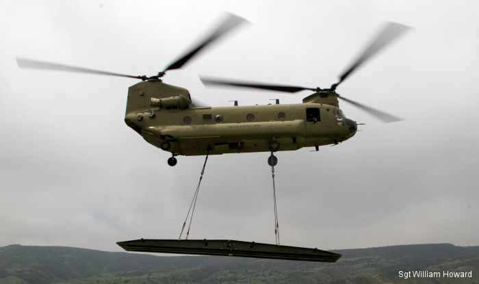 Chinook Sling Load a Bridge