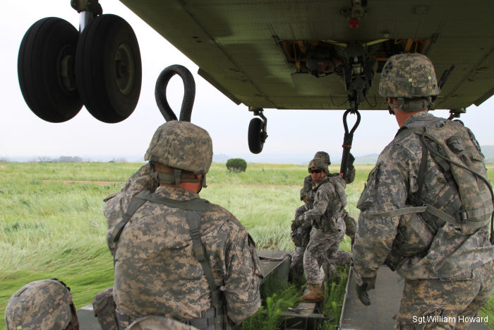 Chinook Sling Load a Bridge