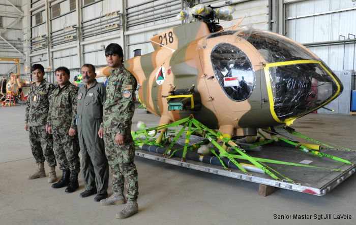 First Six MD530F Cayuse Warrior to Afghan Air Force