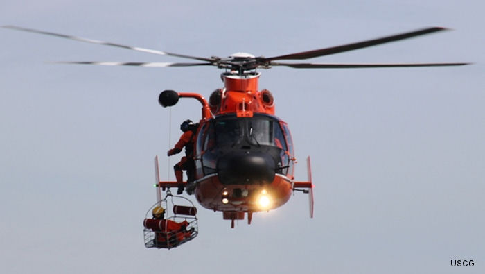 USCG 93rd upgraded MH-65D Dolphin To Detroit