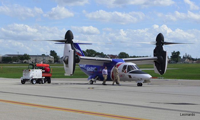 AW609 First Prototype Arrives at Philadelphia