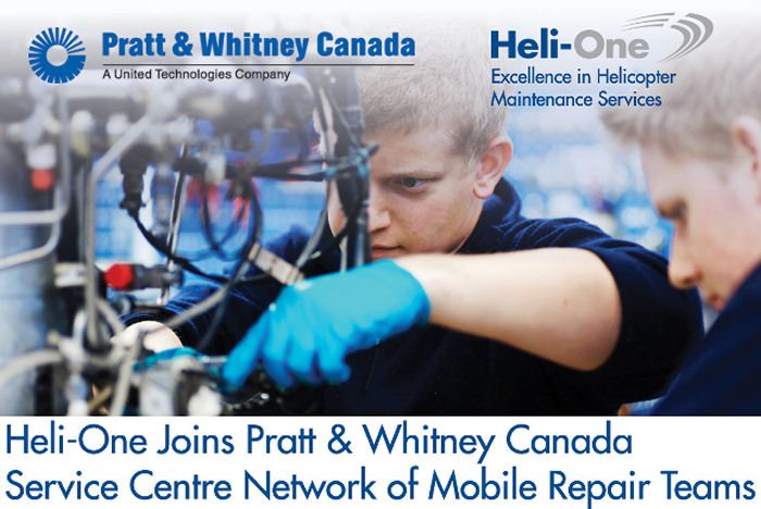Heli-One Joins P&WC Service Centre Network