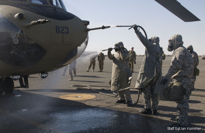 40th CAB and 366th Chemical Co Train CBRN in Kuwait