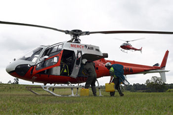 Mercy Air Converts AS350 for Humanitarian Missions