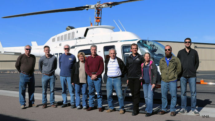 First Flight of VHA 206L Composite Rotor Blades