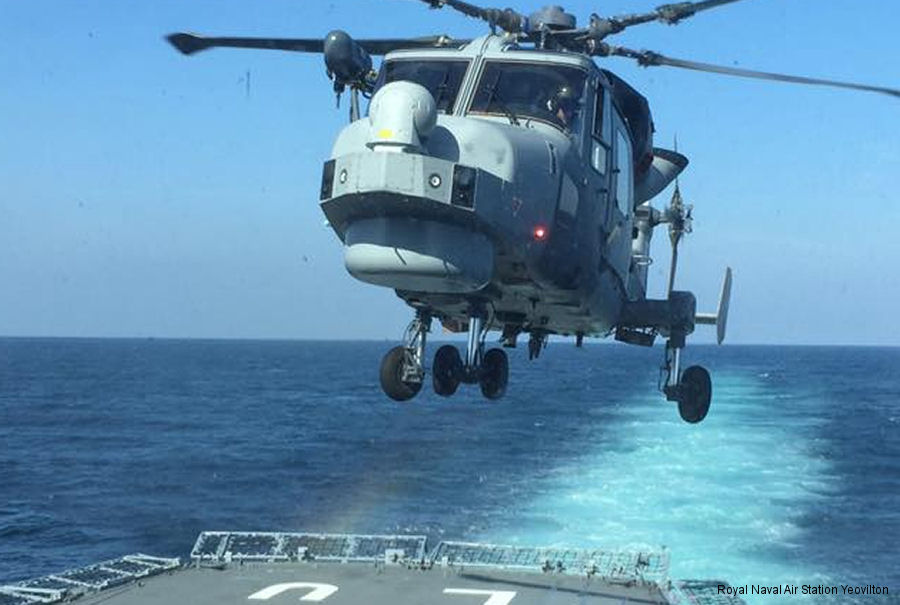 Royal Navy Wildcat Deployed on German Frigate