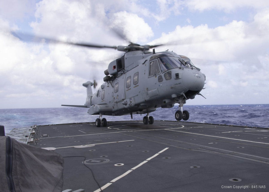 Merlin Commando First Time on Type 23 Frigate