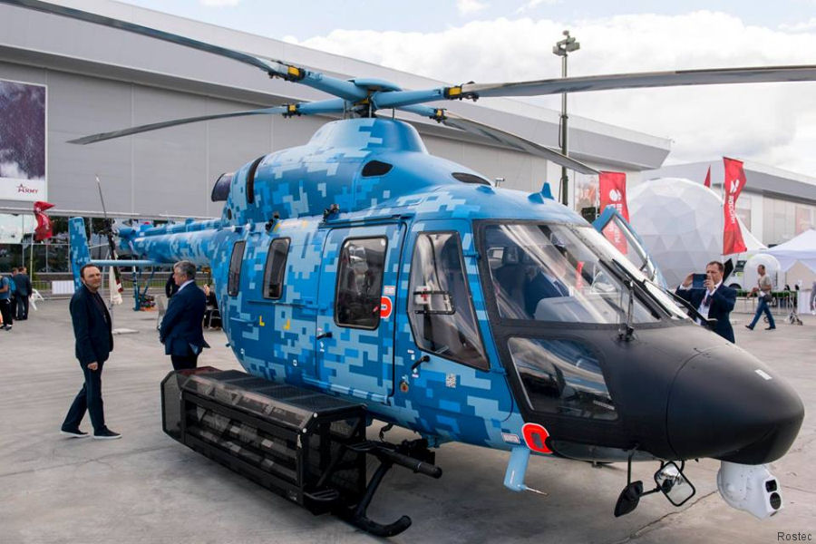 Rusia Muestra Mi-17V-5 y Ansat Policial en Army-2018