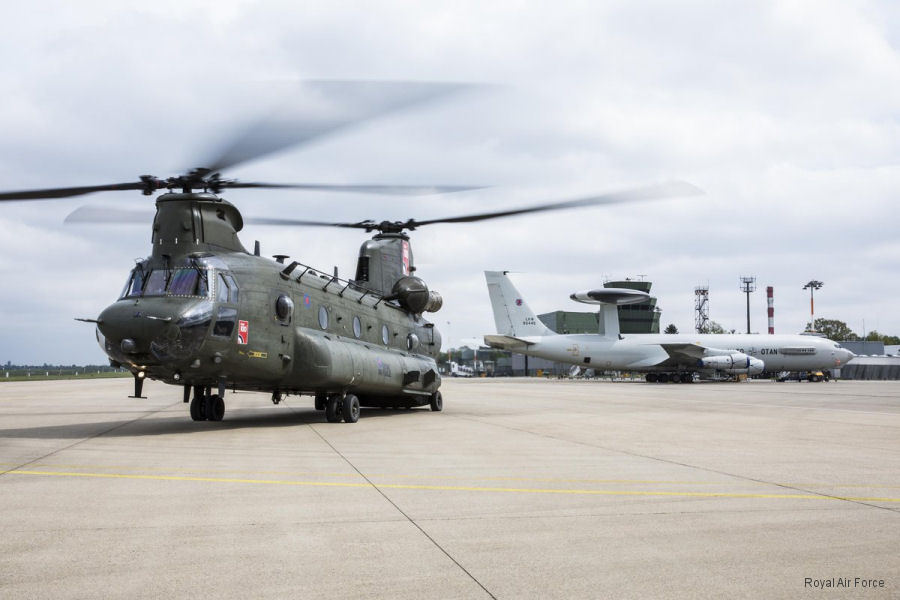 Chinook Visits Historical RAF Germany Bases