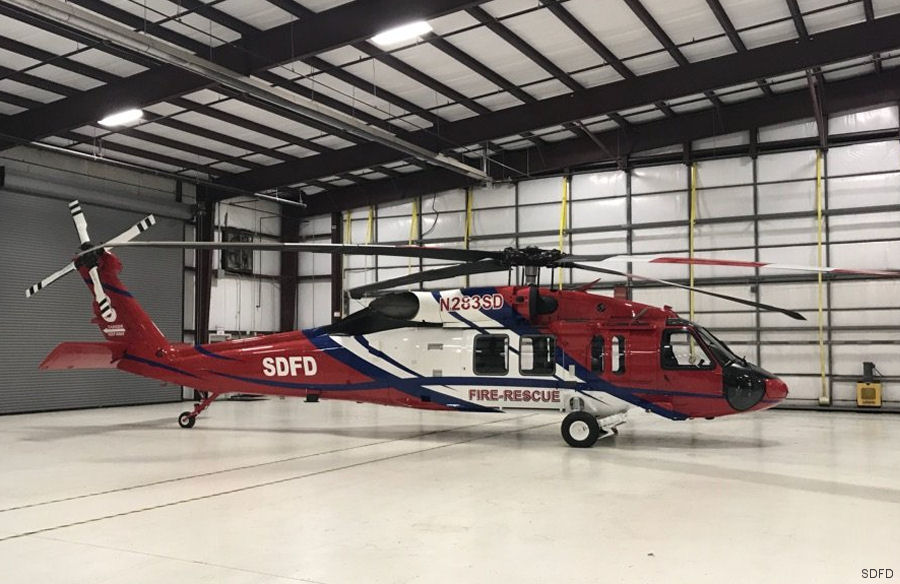 San Diego Firefighters New Firehawk Painted