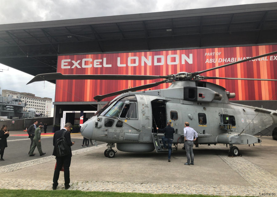 Leonardo AW149 at DSEI 2019
