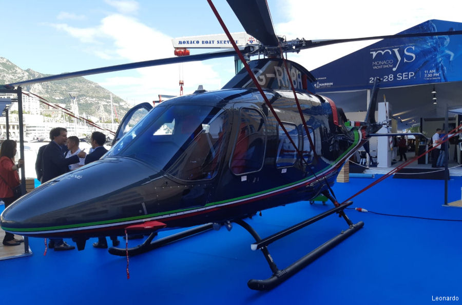 AW109 Trekker VIP at Monaco Yacht Show 2019