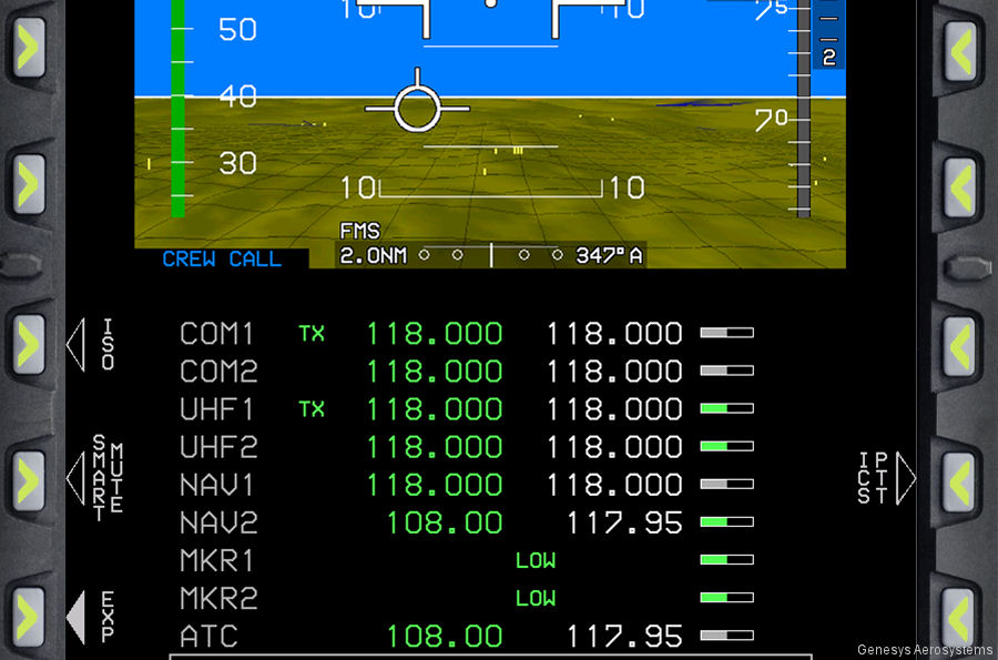 EFIS IDU-680 Display with Audio Management