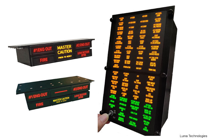 Cockpit LED Panel for Commercial Black Hawk