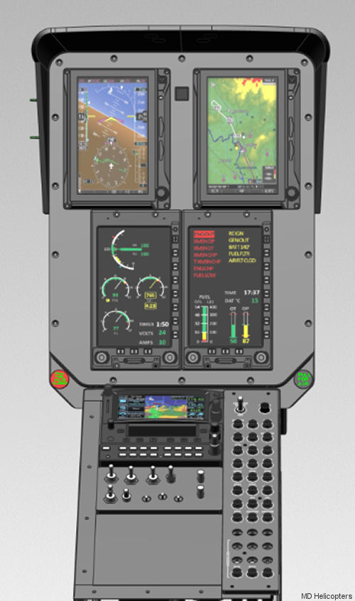 Gass Cockpit for MD500E and MD520N