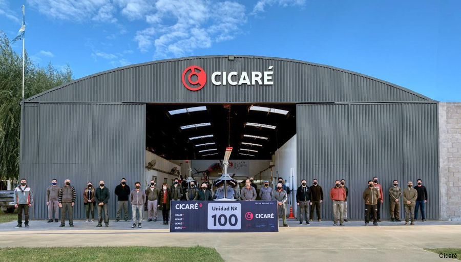 Cicaré Entrega Helicóptero Número 100