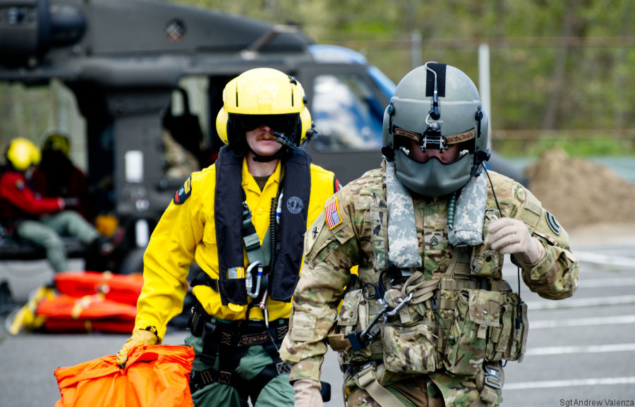NY Forest Rangers Training with Guard Black Hawk