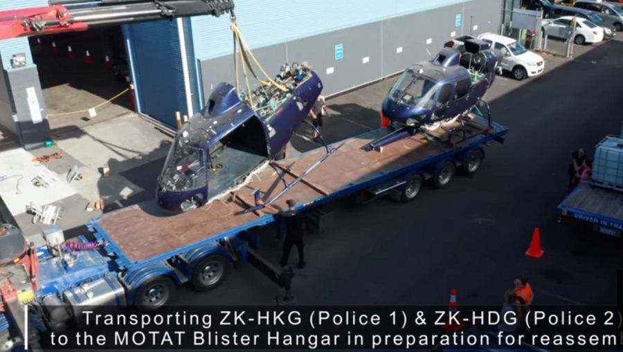 NZ Police Helicopter to Museum