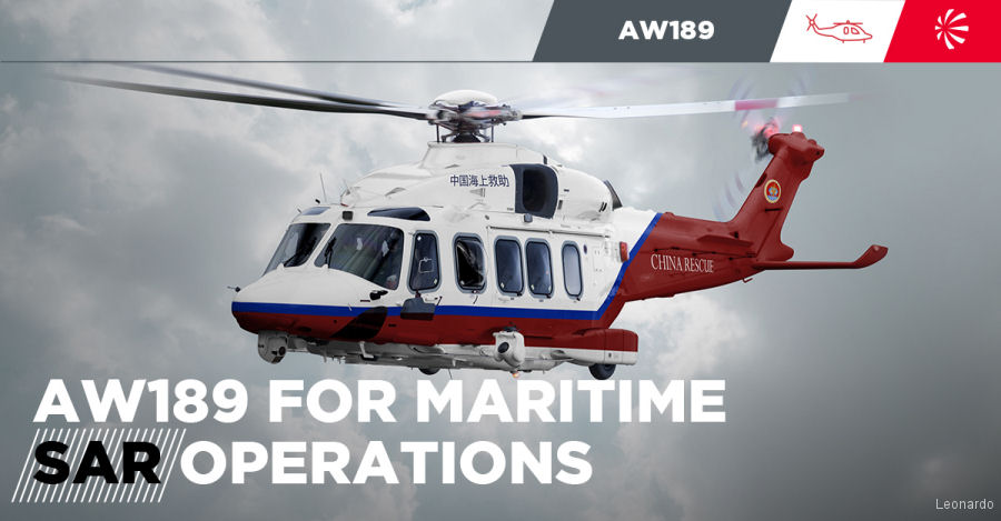 Six AW189 for Chinese Maritime Search and Rescue