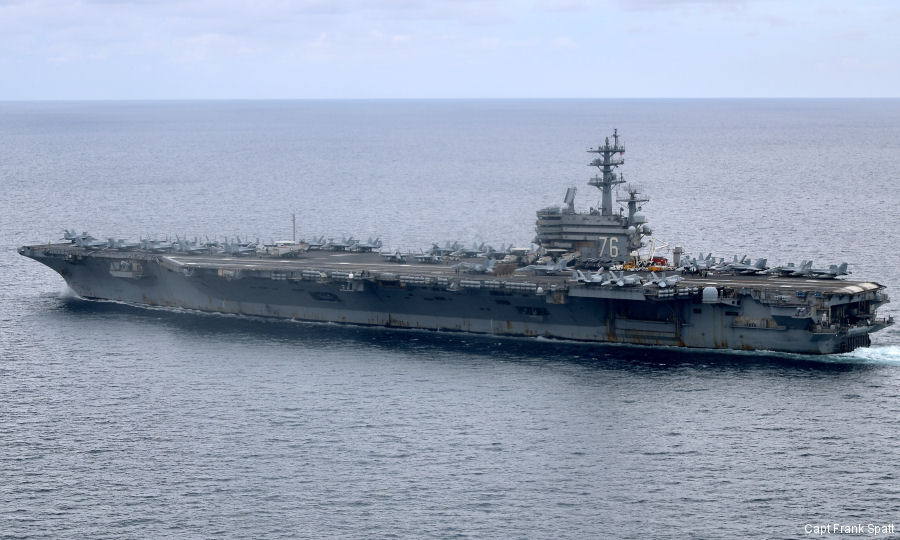 US Army CH-47F Chinooks on USS Ronald Reagan
