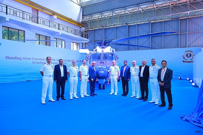 HAL Delivers 16th ALH Mk III to Indian Coast Guard
