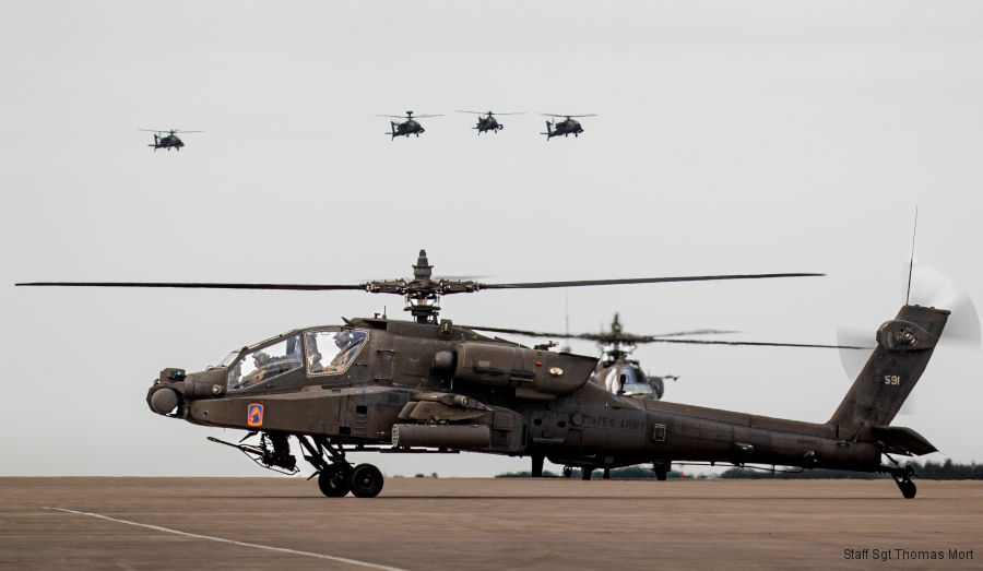 US Army Europe Apaches in Saber Strike 22