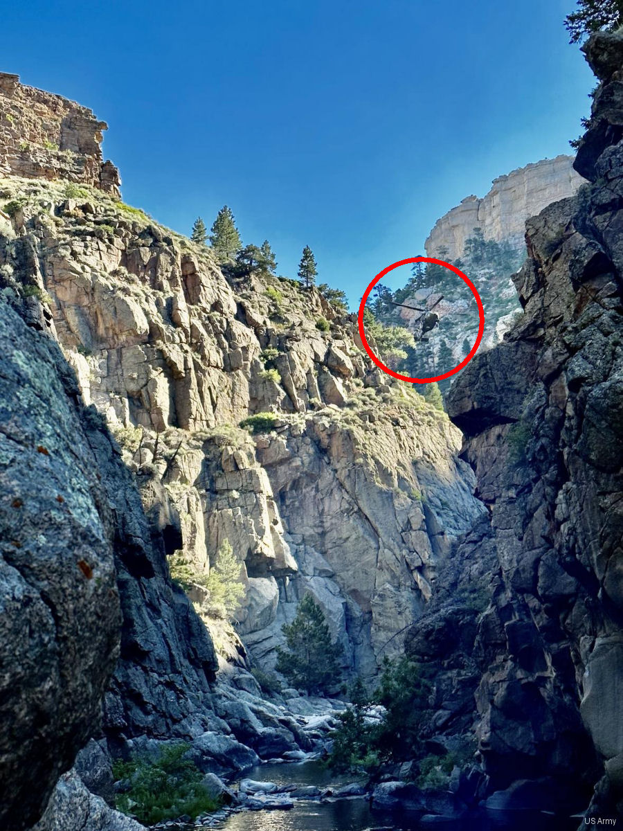 Wyoming Guards Rescue in Box Elder Canyon