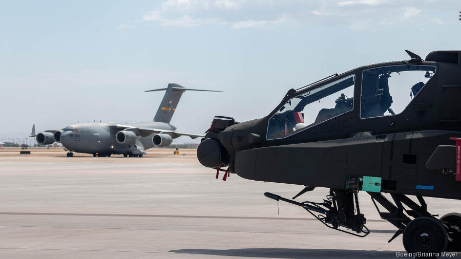 AH-64E Apache Helicopter Delivered by C-17