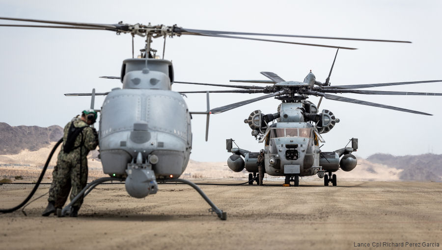For the First Time Helicopter Refuels a Drone