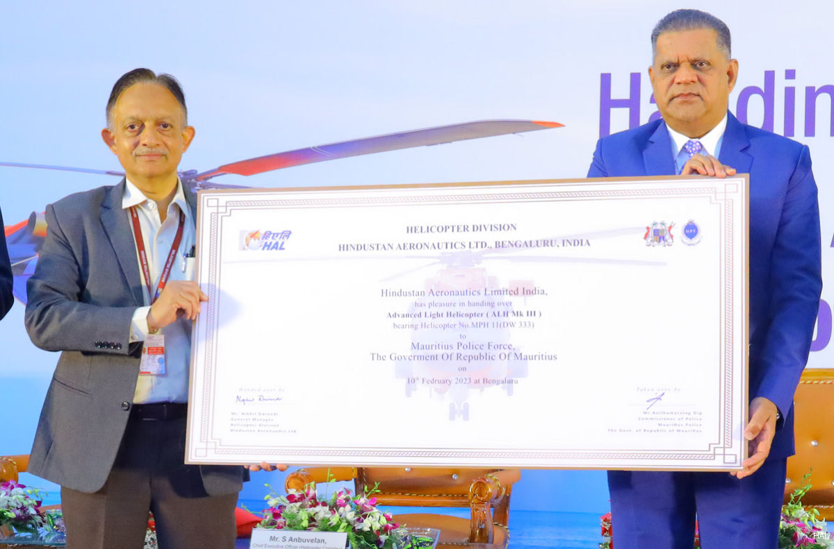 HAL ALH Mk III for Mauritius Police Force