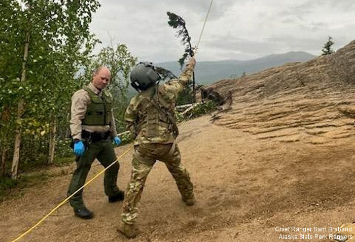 Black Hawk Rescue Near Angel Rocks, Alaska