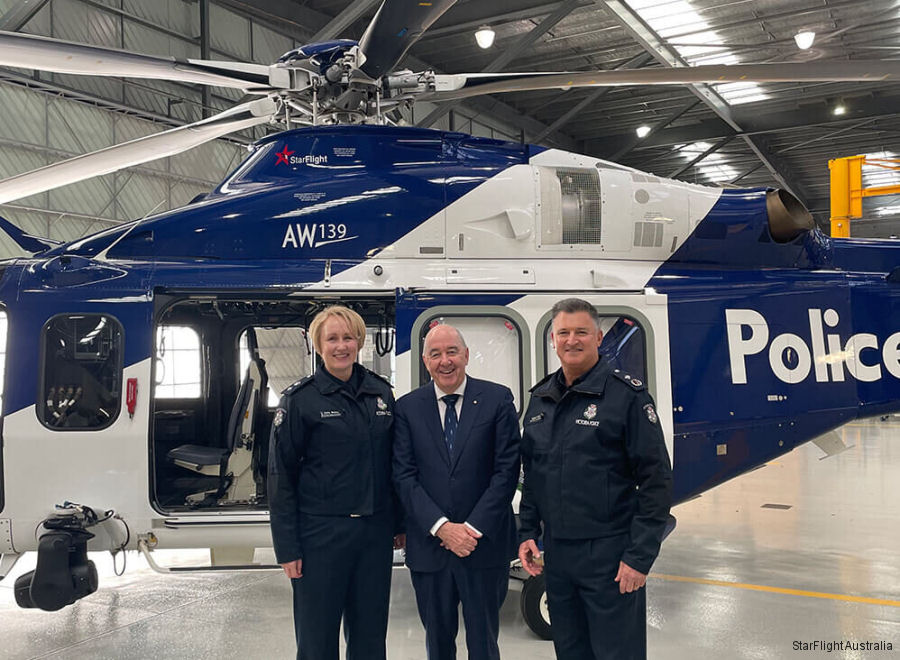 10,000 Flight Hours for Victoria Police AW139s