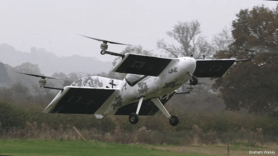 Skyfly eHarrier Selected for UK MoD eVTOL Heavy Lift Program