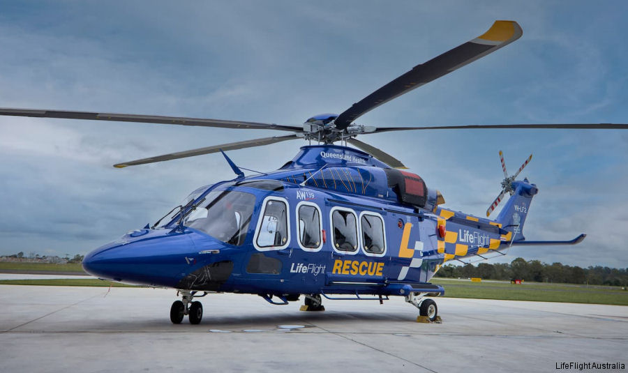 LifeFlight Receives First New AW139 for Queensland Health