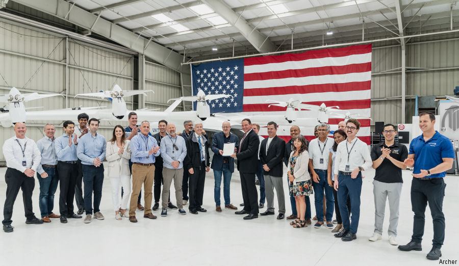 Archer Receives FAA Part 135 Certification
