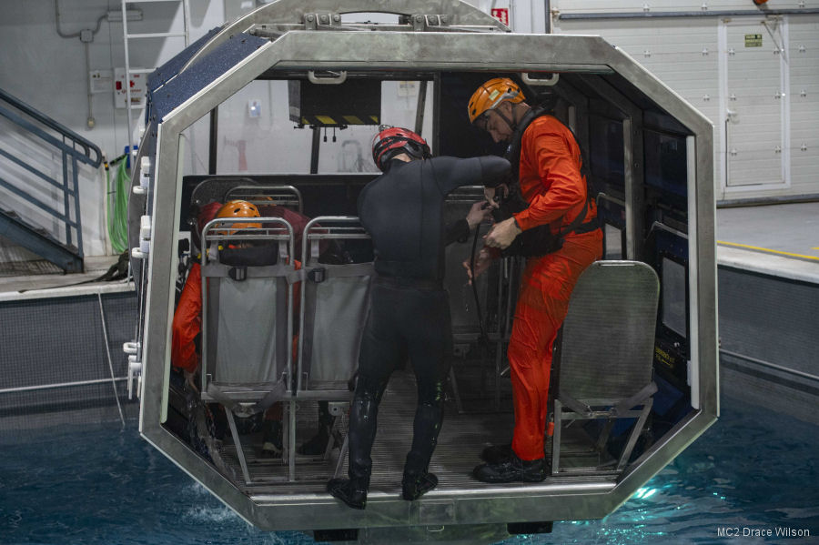 Helicopter Underwater Egress Training