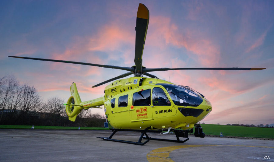 Yorkshire Air Ambulance Receives Third H145D3 Helicopter