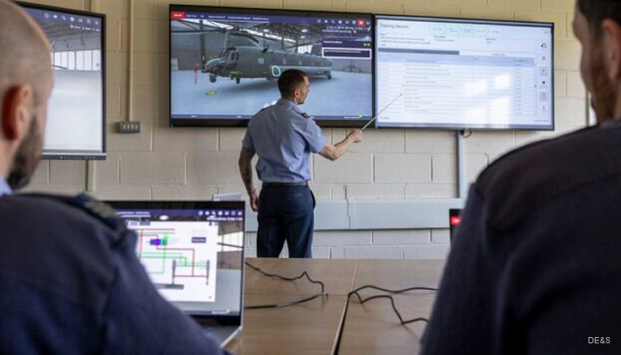Virtual Maintenance Trainer for RAF Chinook Helicopters