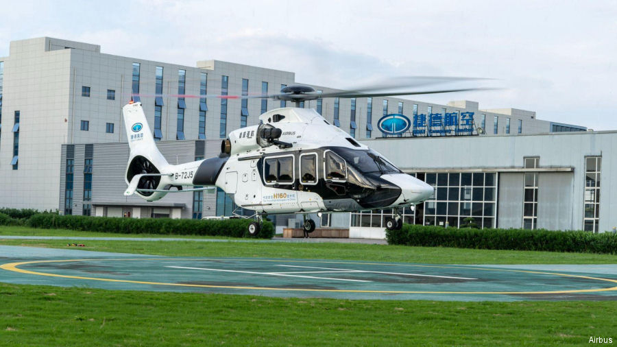 Airbus Delivered First of 50 H160 Helicopters to China