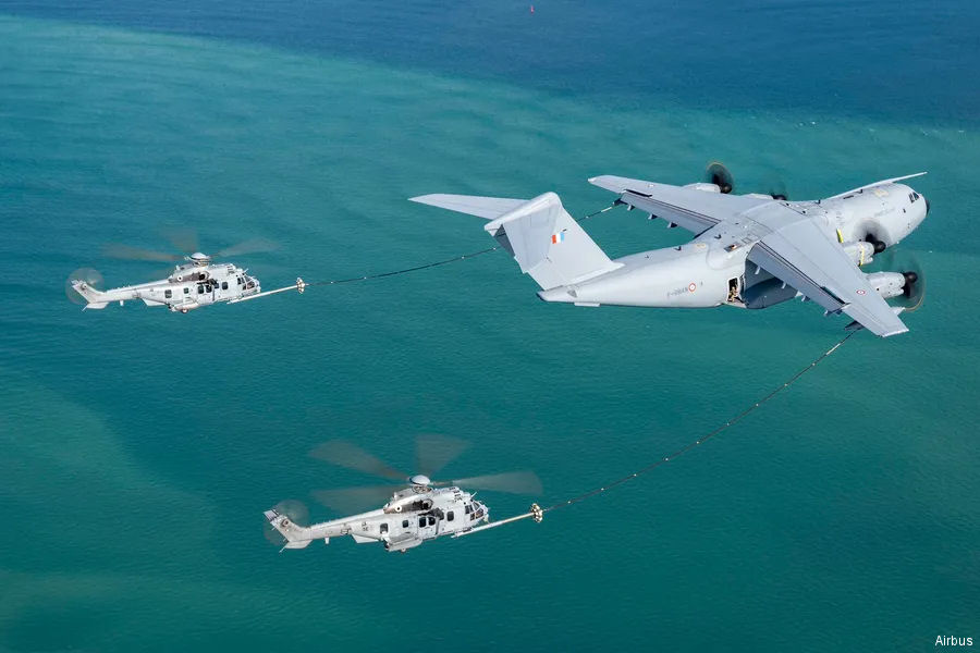 A400M Air Refueling H225M Helicopters