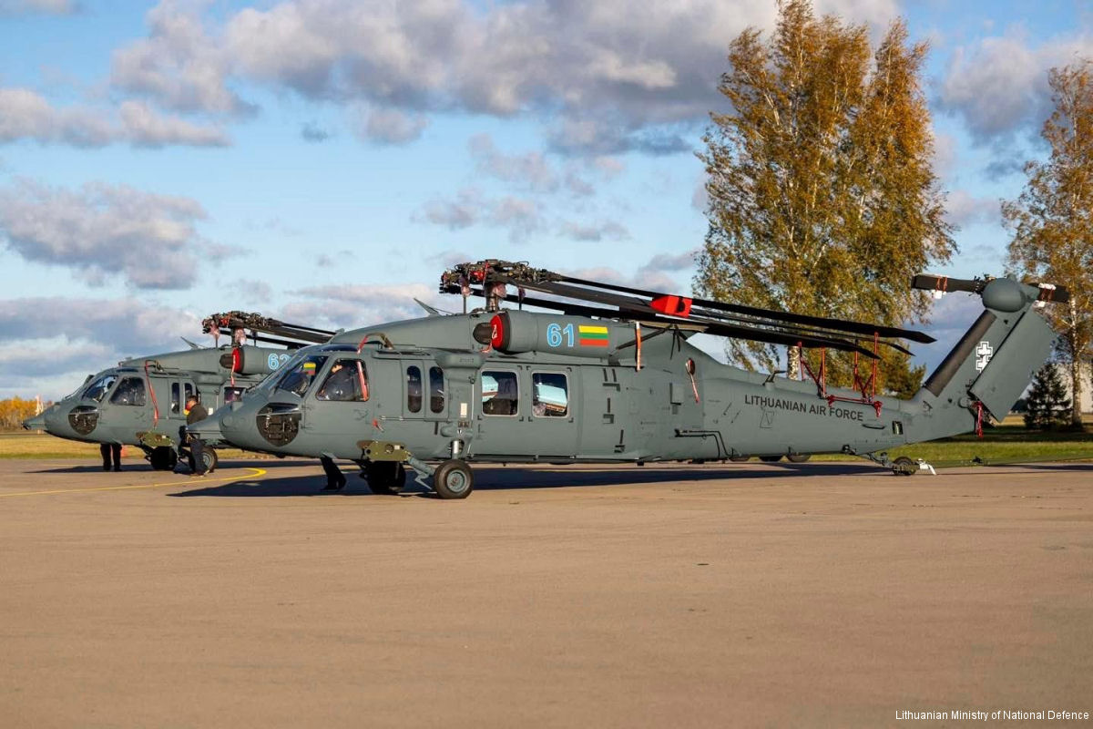 Lithuania Receives First Two UH-60M Black Hawk Helicopters