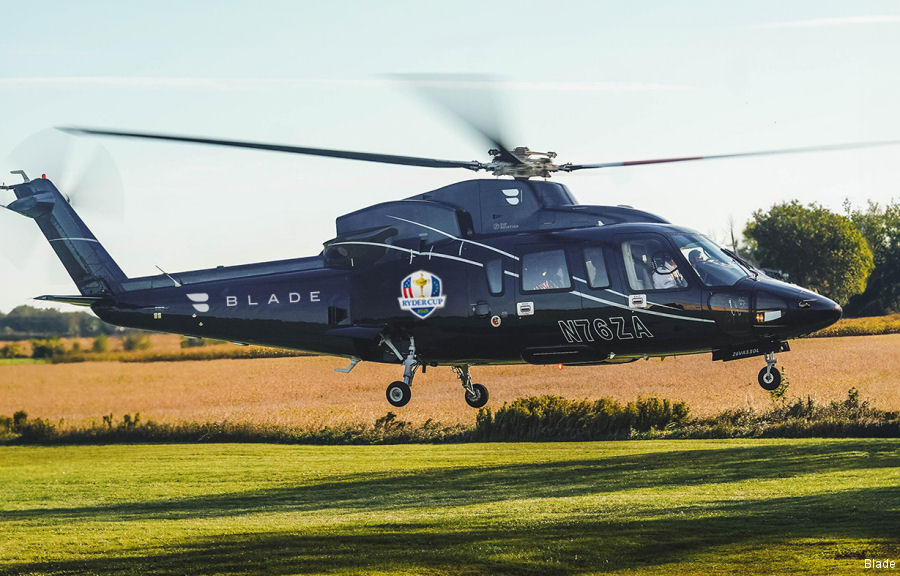 Blade Air Taxi for the 2025 Ryder Cup at Bethpage Black, NY